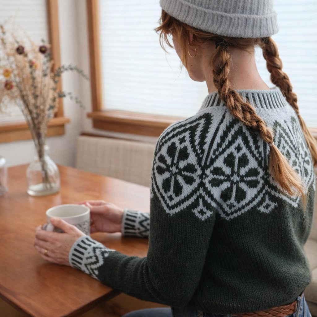 Sitzmark Sweater Kit by Caitlin Hunter of Boyland Knitworks - Ritual Dyes