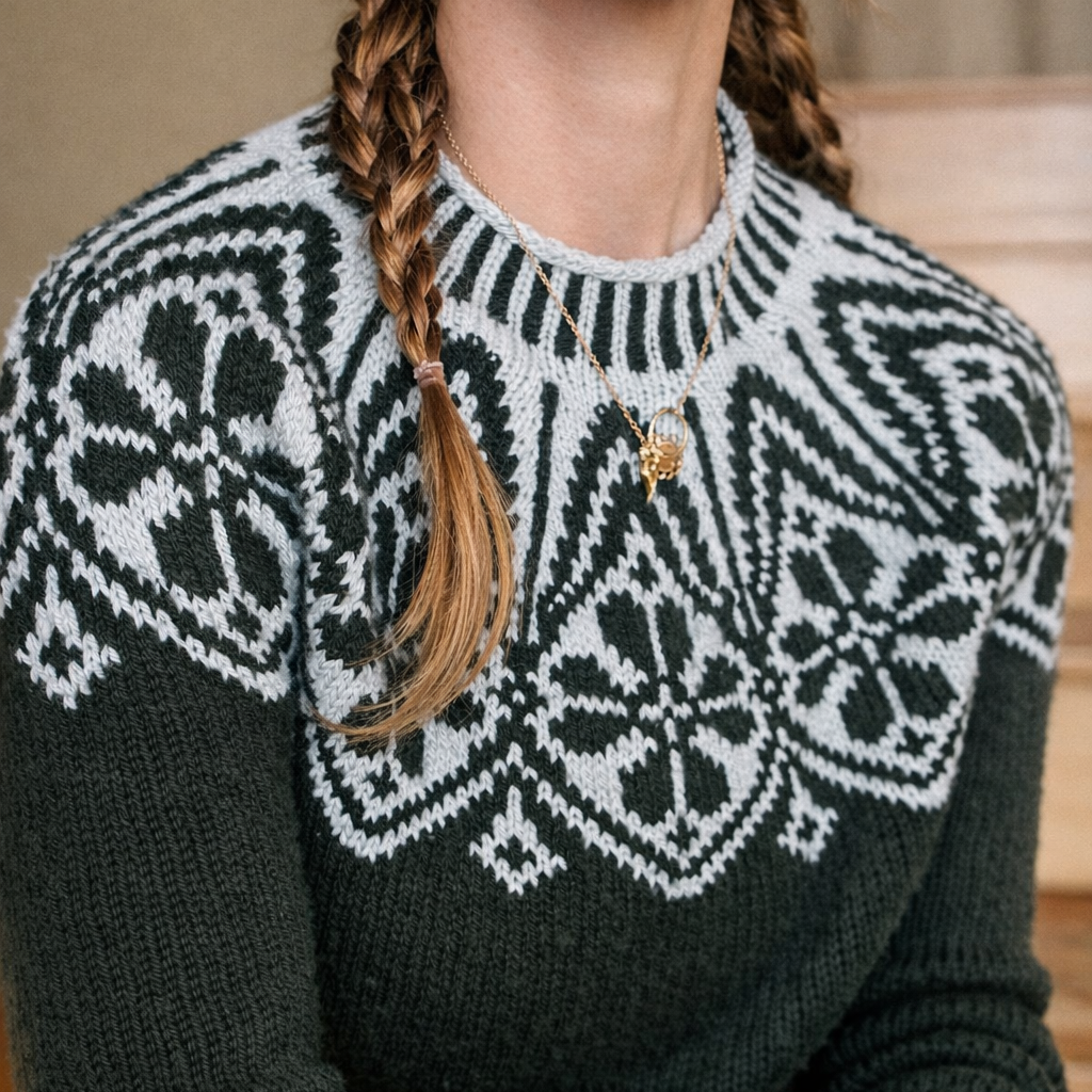 Sitzmark Sweater Kit by Caitlin Hunter of Boyland Knitworks - Ritual Dyes