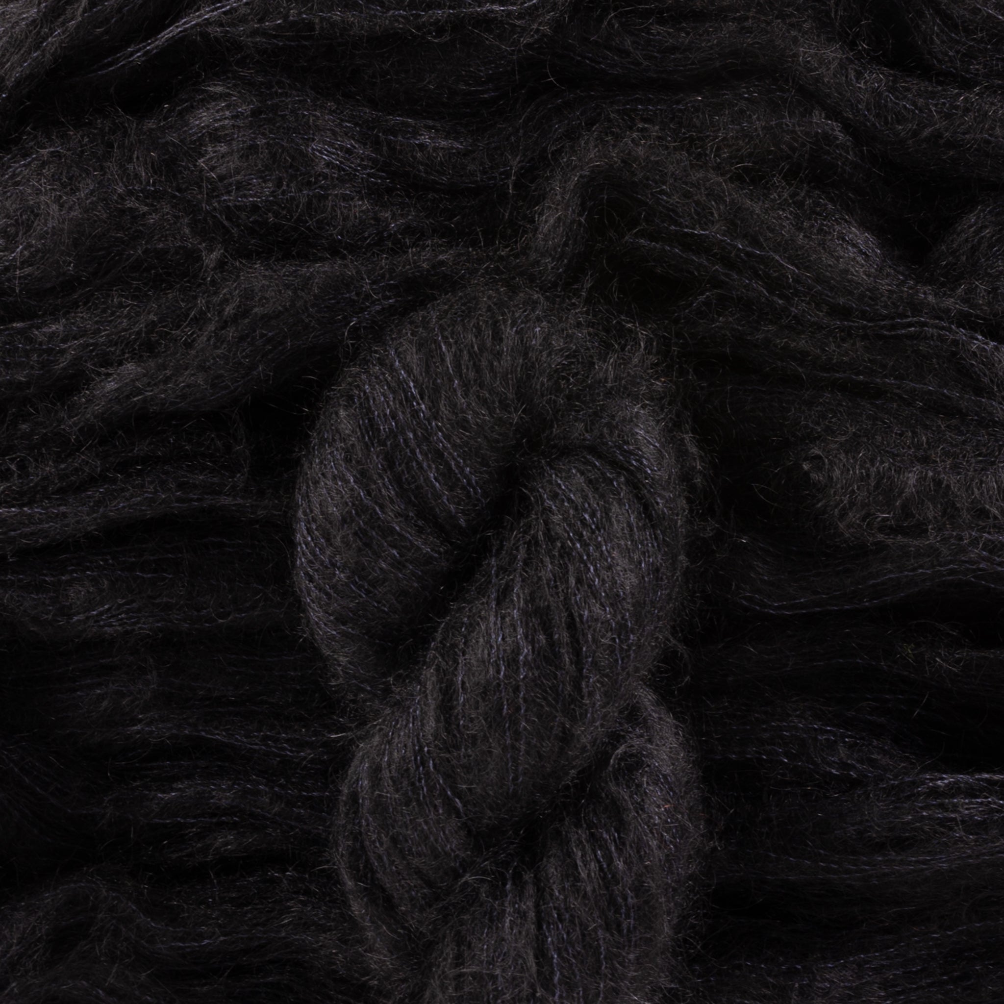 FAE - Kid Mohair/Silk - Lace Weight man - Obsidian - Ritual Dyes