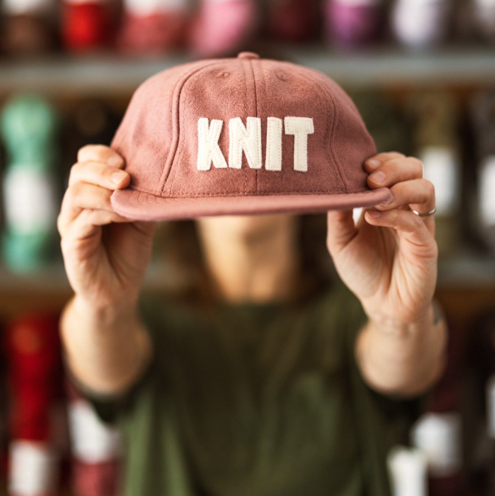 KNIT Wool Hat - DEGEN x Ritual Dyes Collab - Rosey Pink with Cream KNIT ...