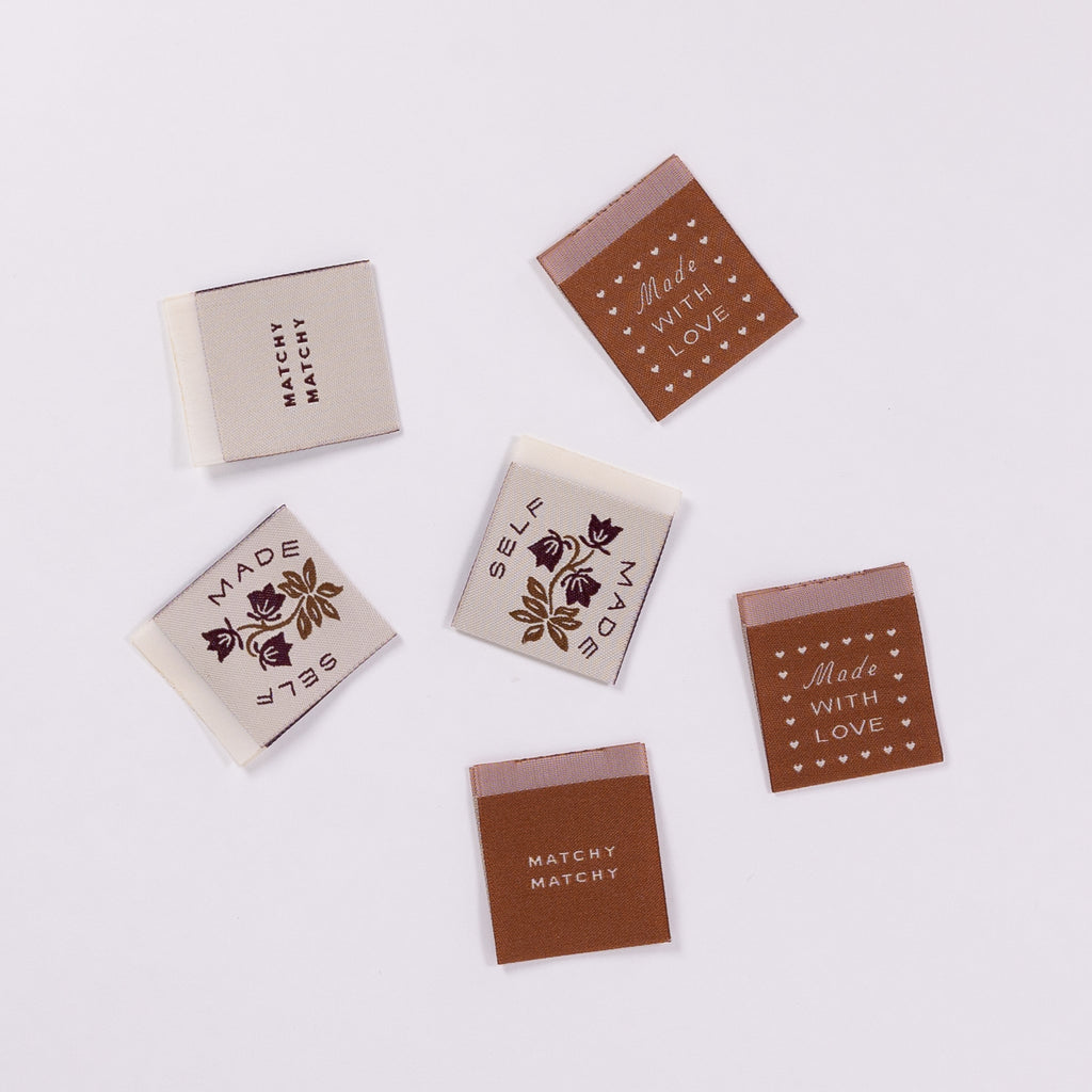 Self Made Botanical Woven Garment Labels from Matchy Matchy Sewing Clu ...
