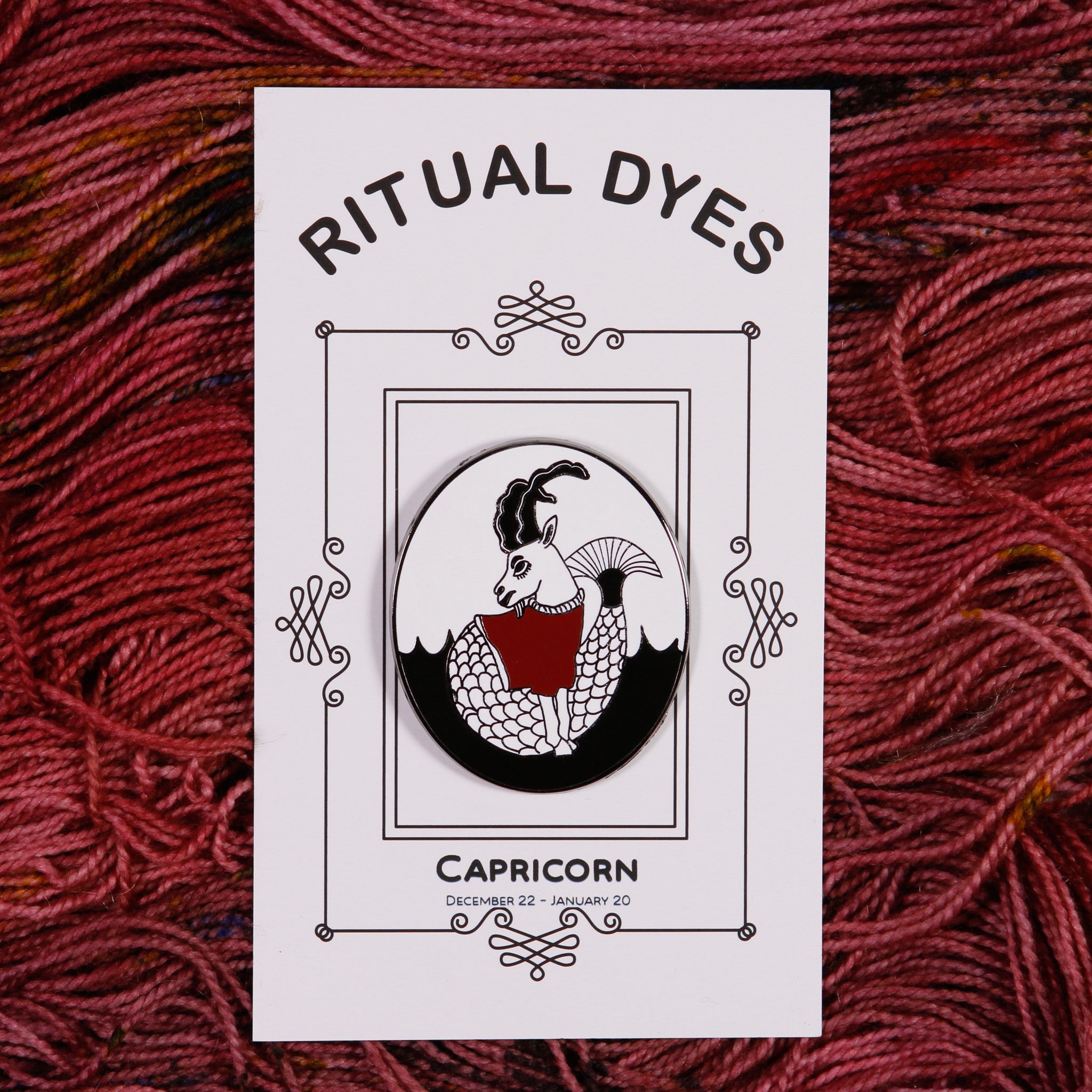 Zodiac Enamel Pins - Capricorn - Ritual Dyes