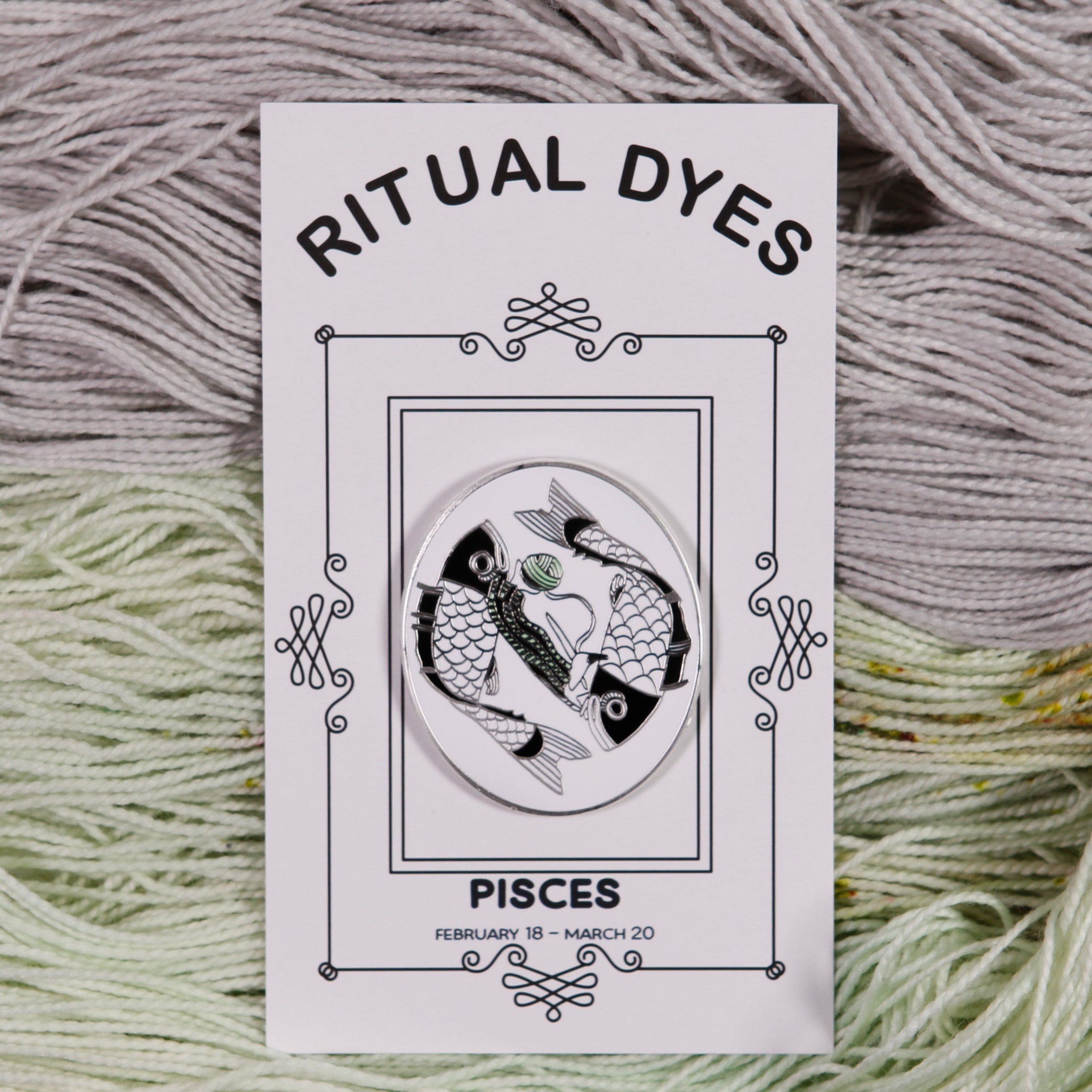 Zodiac Enamel Pins - Pisces - Ritual Dyes